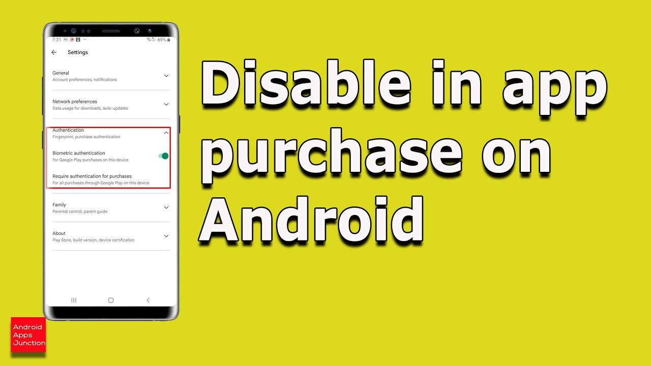 How to turn off automatic in app purchase in google play store | Prevent children from buying apps