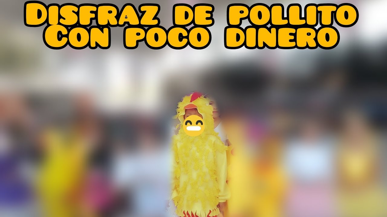 Disfraz  de pollito🐥para niño casero y económico