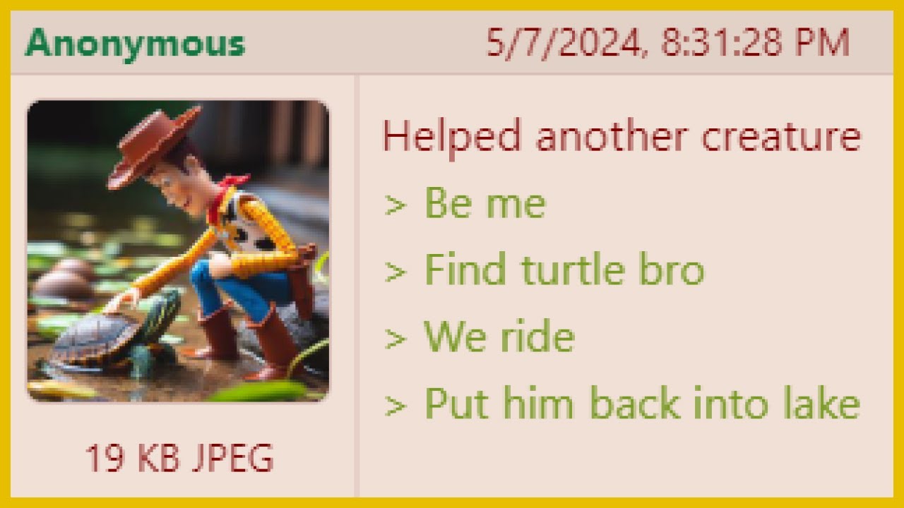 Anon Meets Turtle Bro - 4Chan Greentext Stories