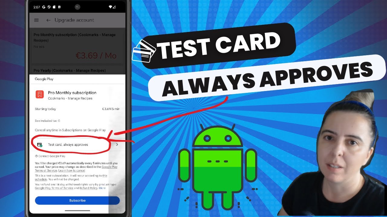 How to test Google Play Billing subscription in android emulator