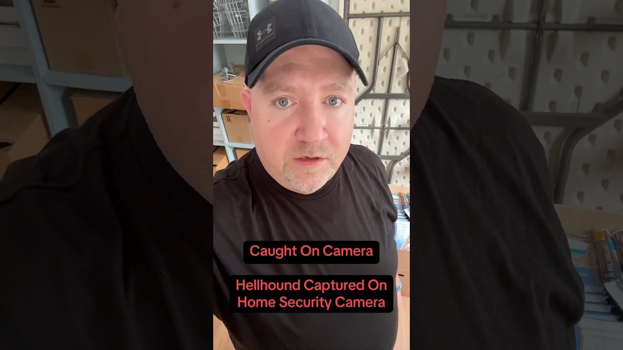 Hellhound Captured On Home Security Camera #hellhound #mystery #scary #paranormal #creepyvideos #omg