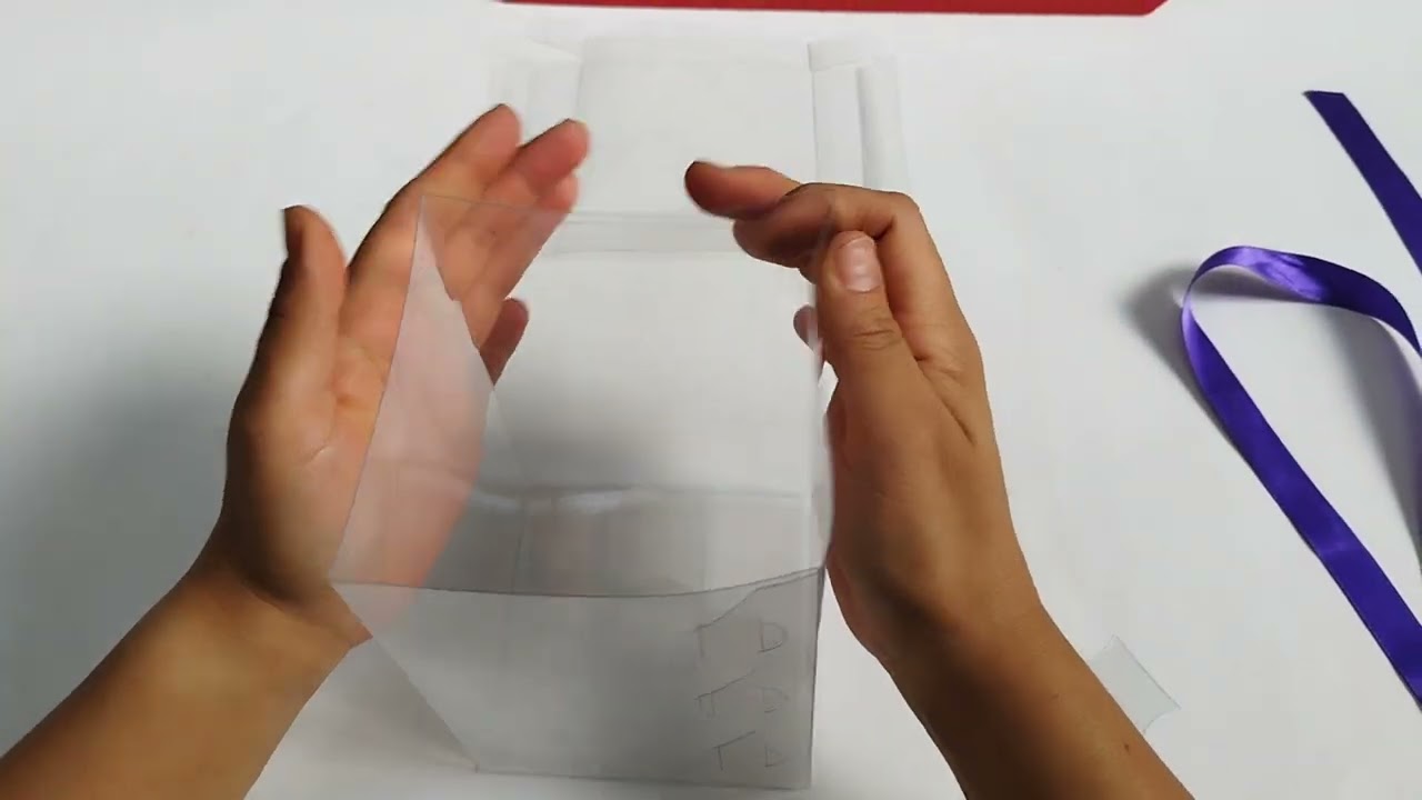 caja acetato 10x10x16 cms de alto  #tutorial #chocolate #cajaspersonalizadas #manualidades