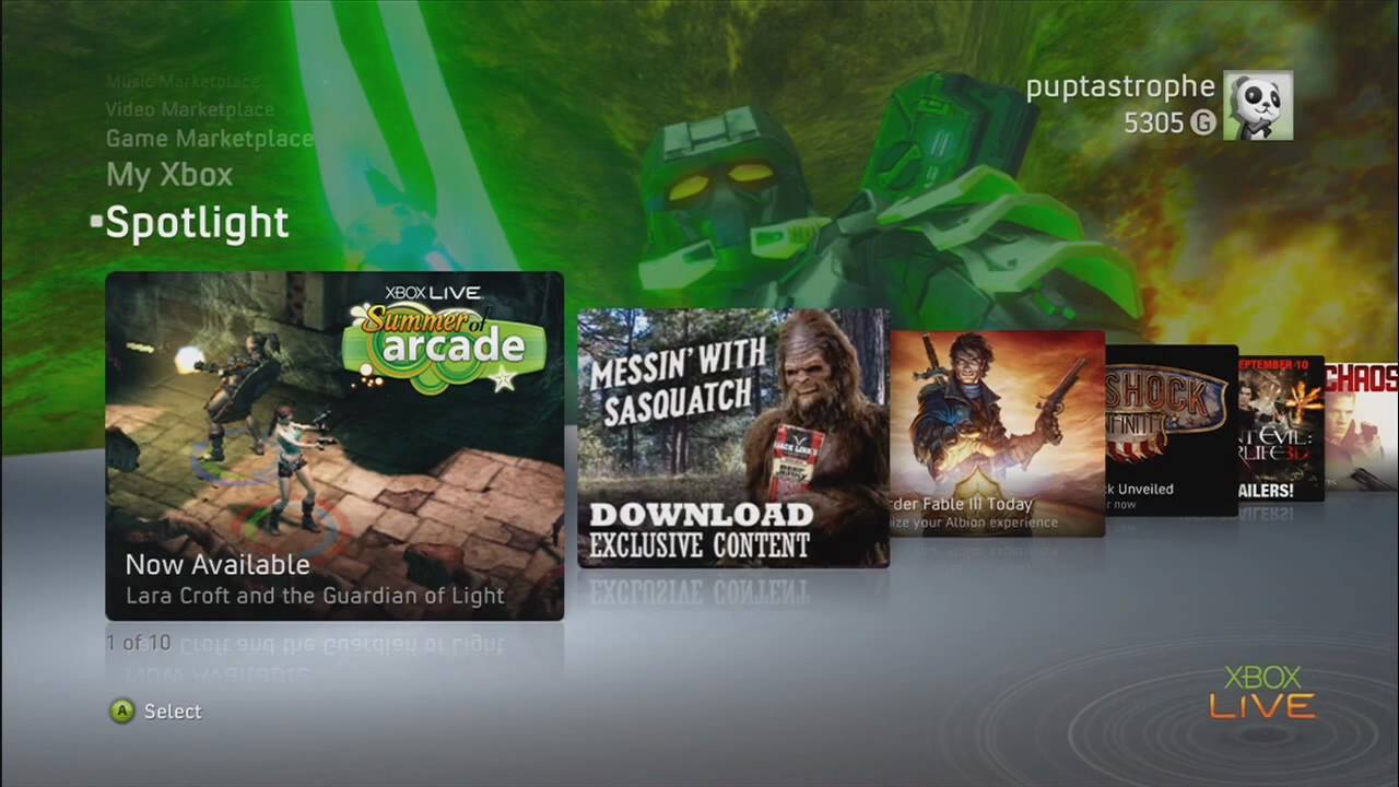 Applying Custom XBOX360 NXE Wallpapers (GrifballHub)
