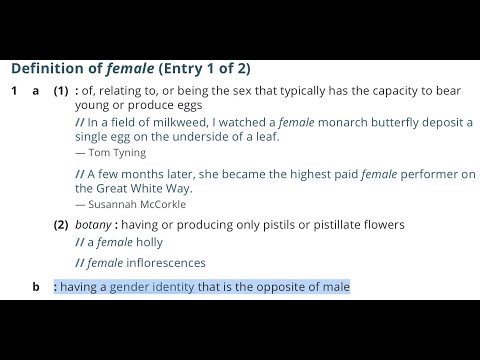 Webster Dictionary Defines "Woman". Twitter Upset