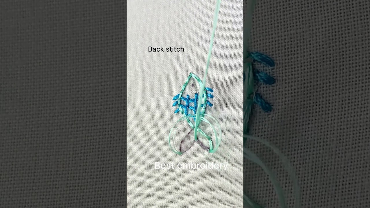 Fish embroidery design 🐟