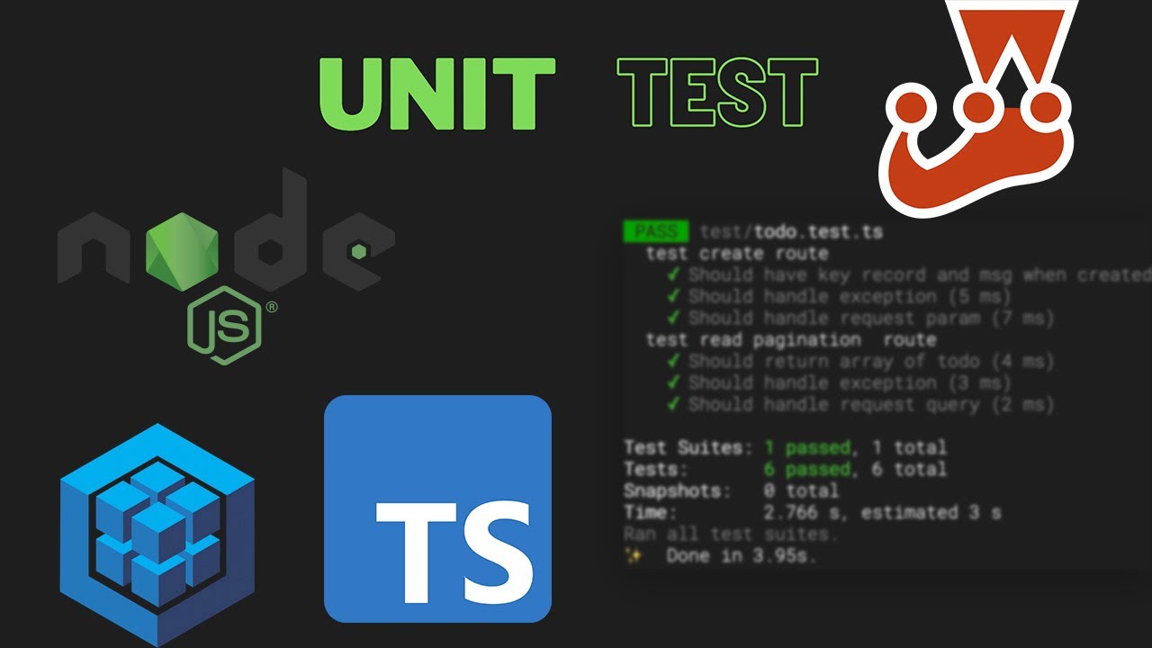 Implement unit test for node rest api