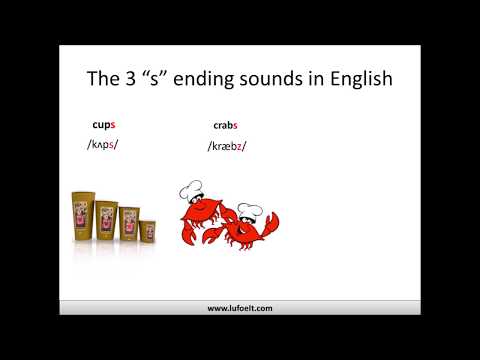 English Speaking and Listening: the ending "S" sound