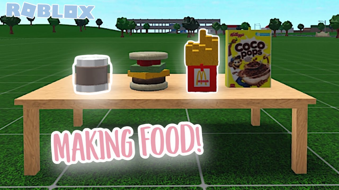 MAKING FOOD WITH BASIC SHAPES IN BLOXBURG!