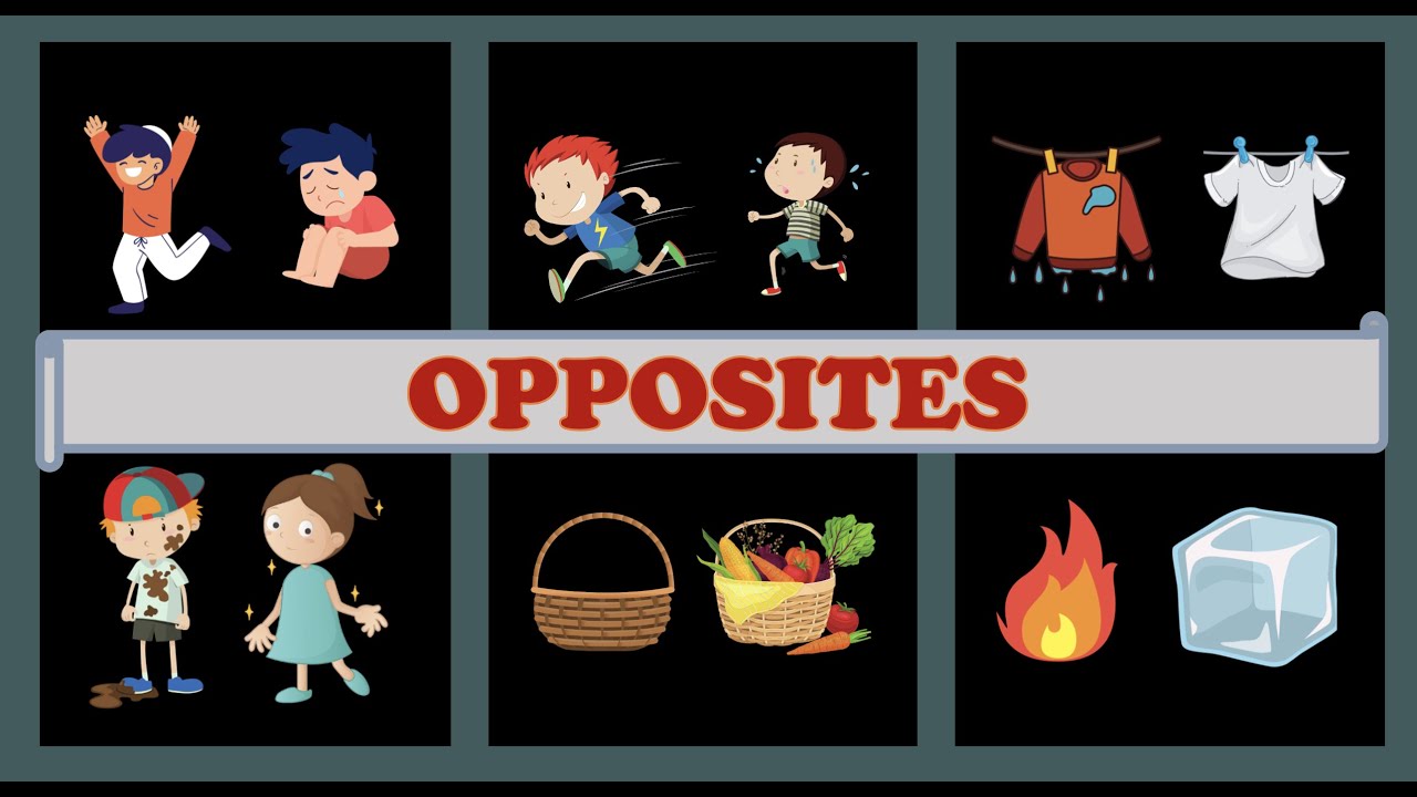 Opposites Flashcards | Part 1 | Toddler Learning #learning #kids