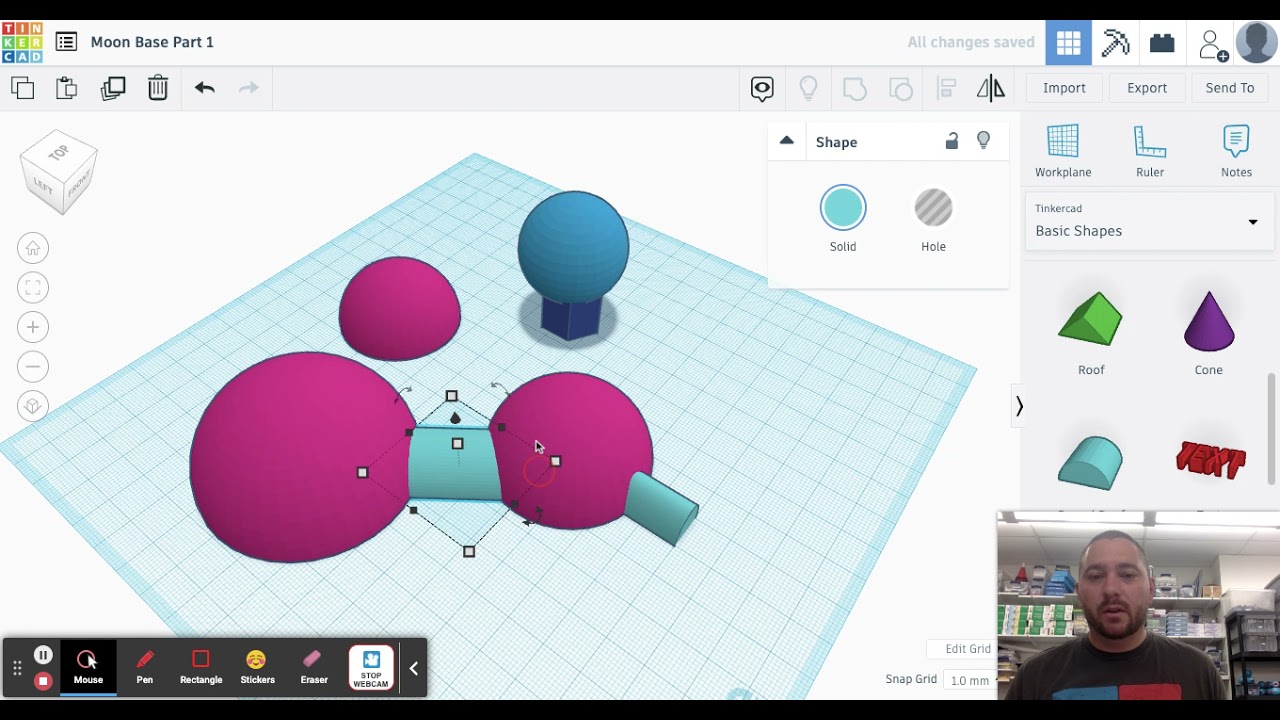 Tinkercad Moon Base Part 1