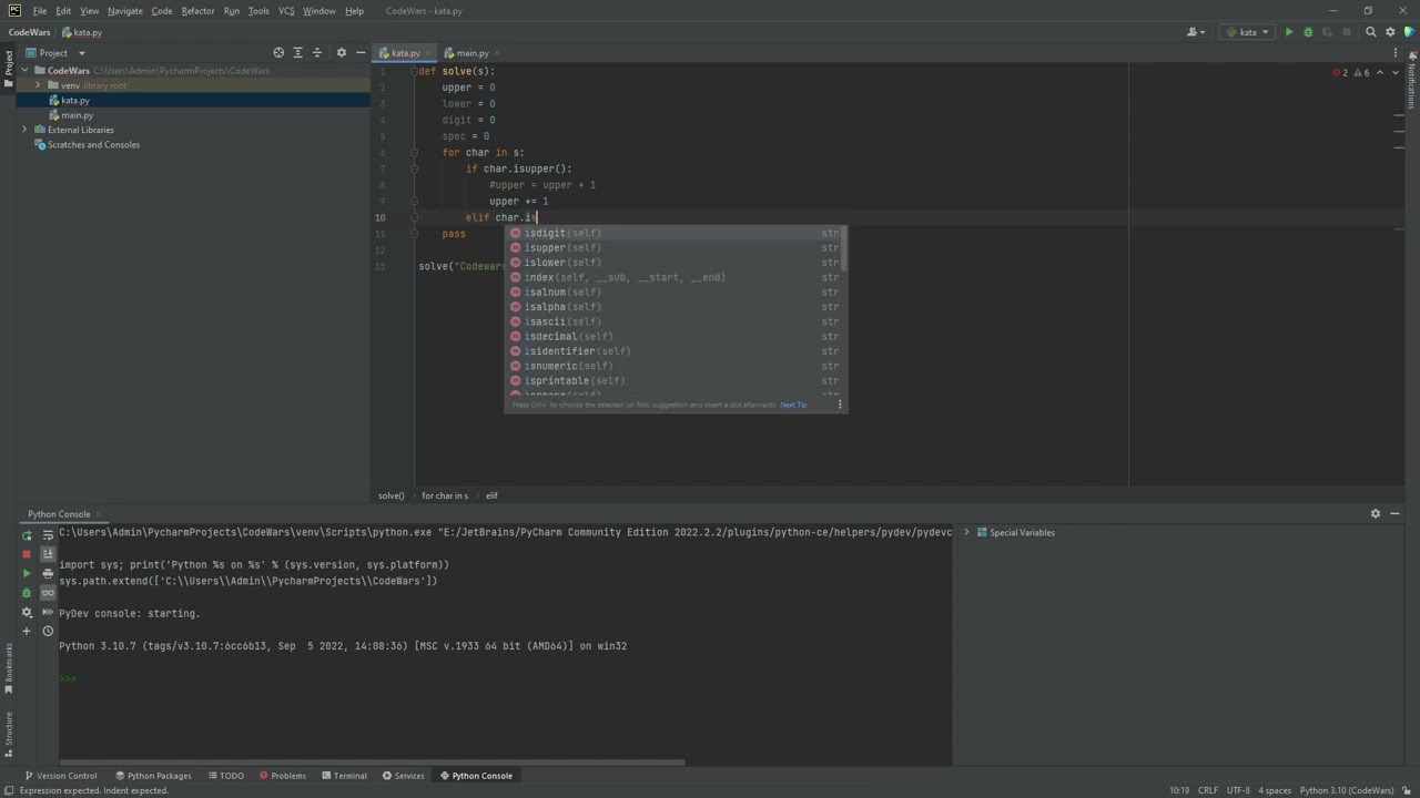 30 Day Codewars Python Challenge: #2 Simple String Characters