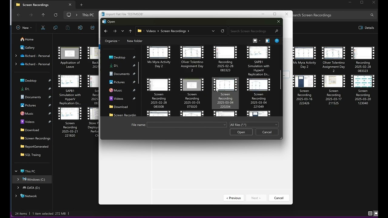 Microsoft SQL Server Import Data using Text File