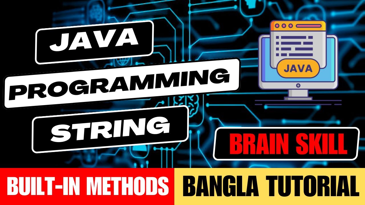 Strings in Java (Exercise) | Built In Methods in String| String 5 | Java Programming language