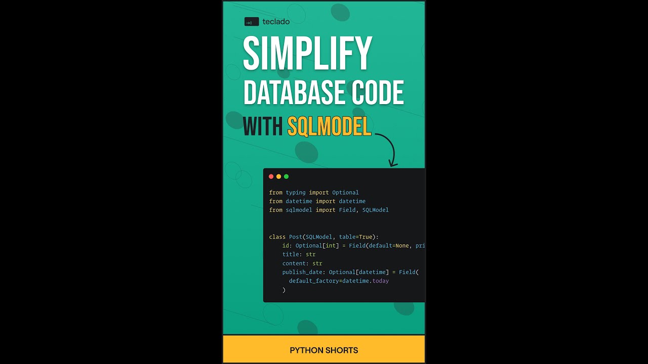 Simplify database code with SQLModel and Python