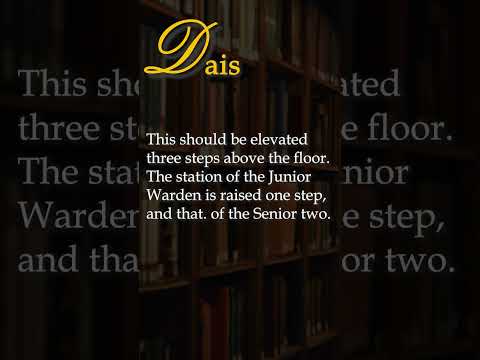 Dais - Masonic Dictionary #shorts