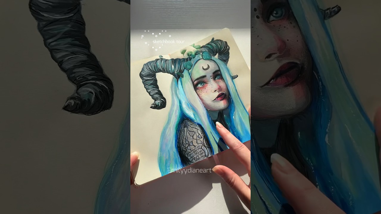 Sketchbook tour ✨ #art #markers #sketchbook #sketch