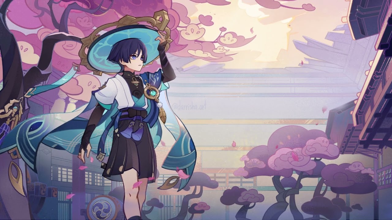 [2K] Background wallpaper Scaramouche / Wanderer | Genshin ver 3.3