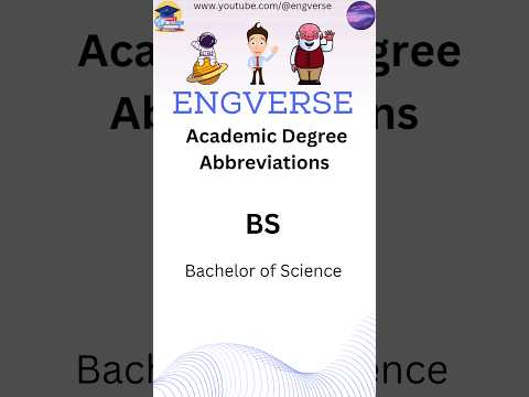 Mastering Degree Jargon: Crack the Academic Abbreviation Code! π #shorts #english #abbreviation