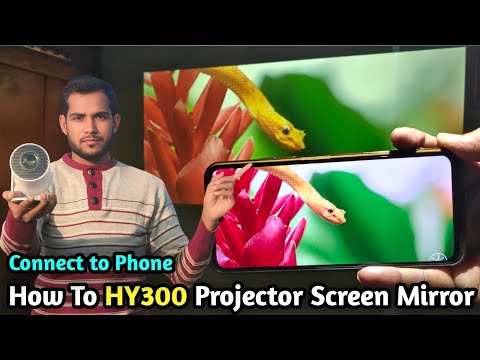 How to Mirror Screen in HY300 Projector | Connect to Phone