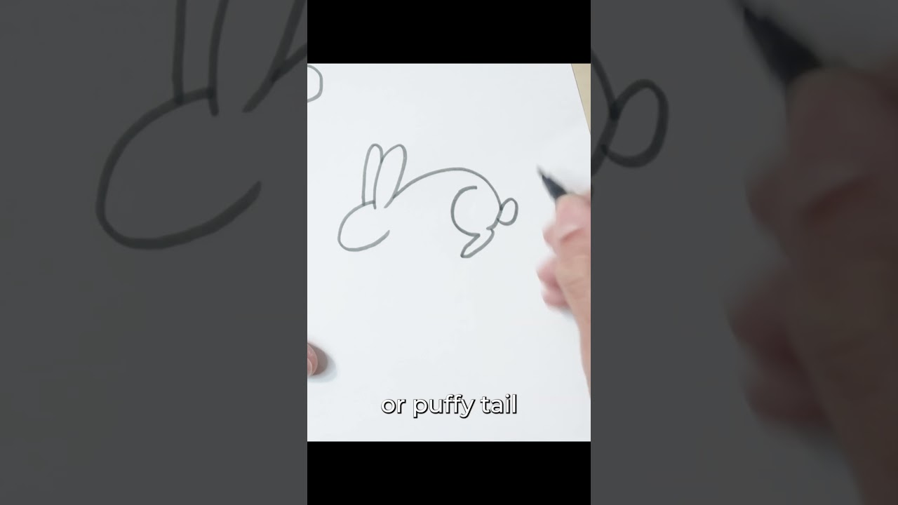 Cute Rabbit Drawing Tutorial  #howtodraw