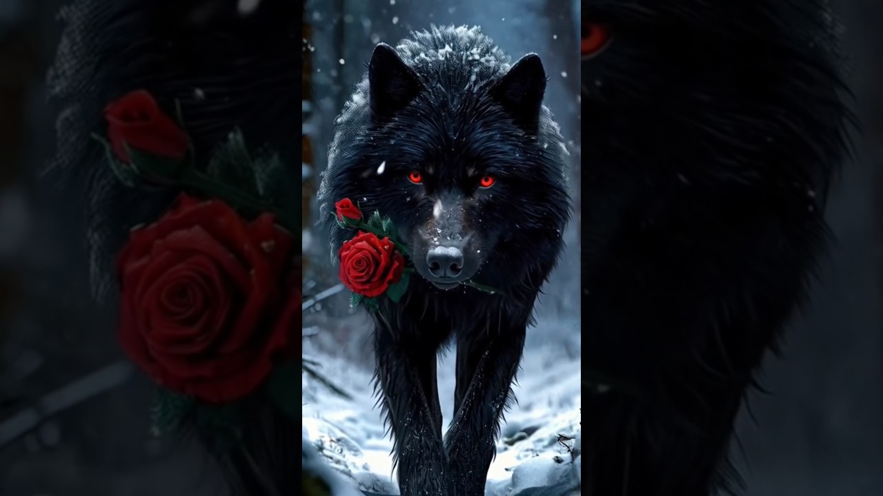 Black wolf 4k live wallpaper