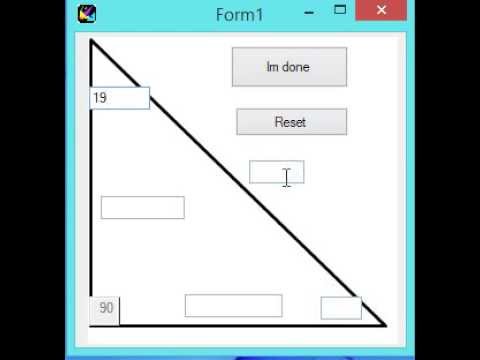 Right Triangle Calculator Example