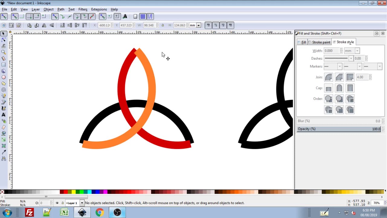 Inkscape Celtic knot Tutorial