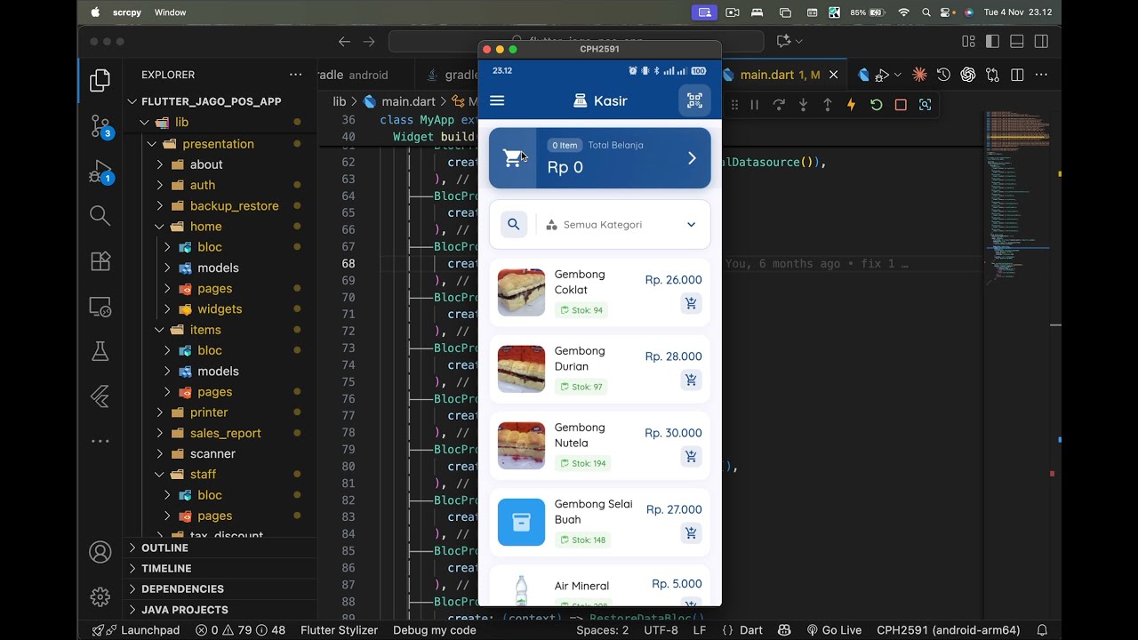 New POS Full Offline Demo with Full Feature Internal Storage - SQLite
