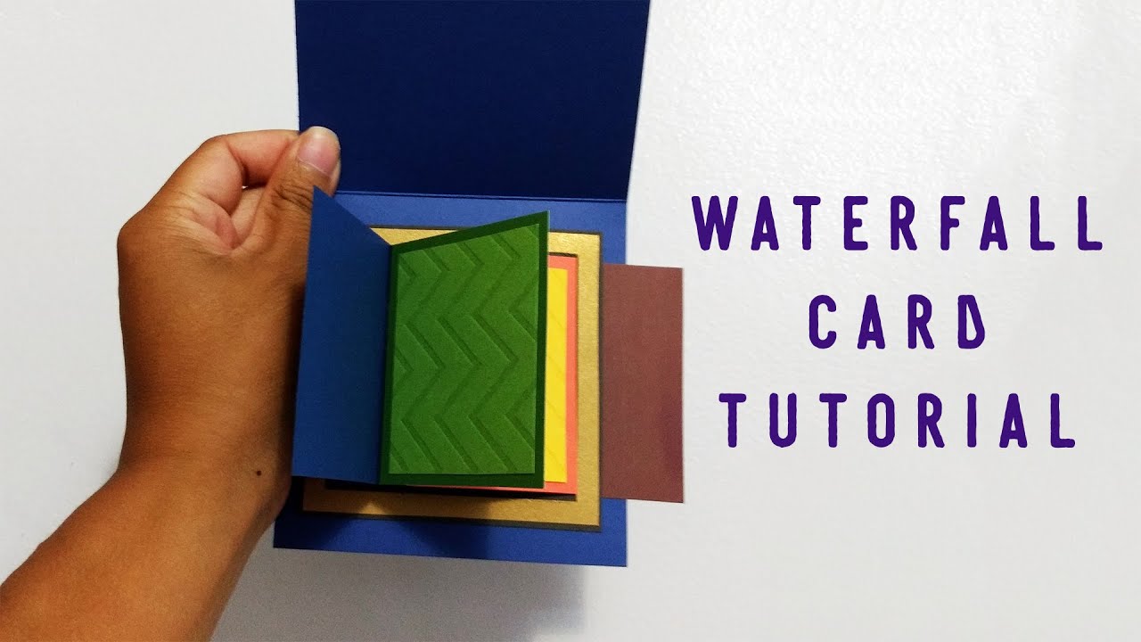 [Tutorial + Template] Quick And Easy Waterfall Card
