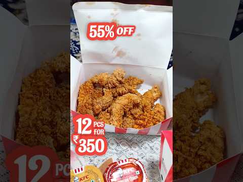 ๐ฅKFC Wednesday offer 12 pieces for โน350๐Strips Bucket #shorts #kfc #friedrice
