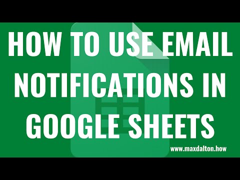 How to Use Email Notifications in Google Sheets