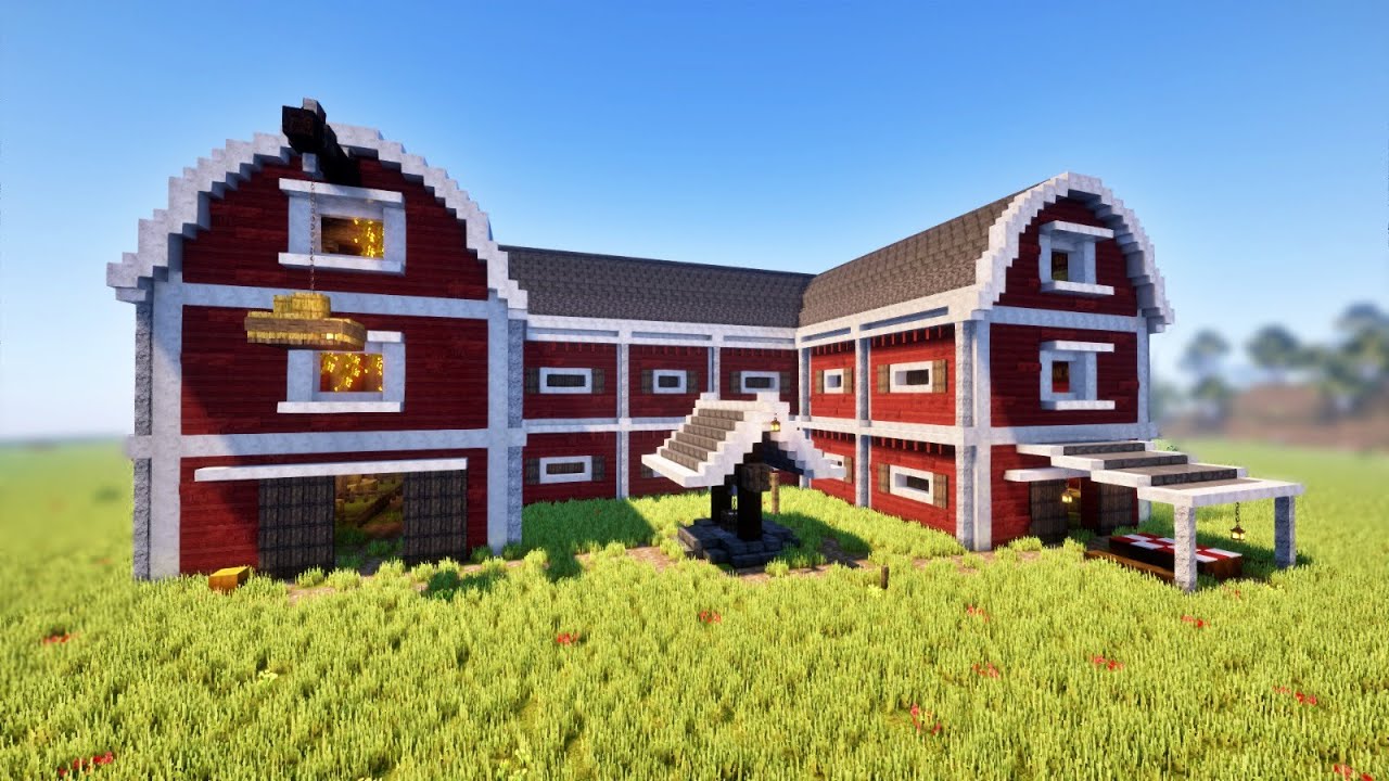 Minecraft | How to Build an ULTIMATE BARN | Tutorial - Minecraft Builders
