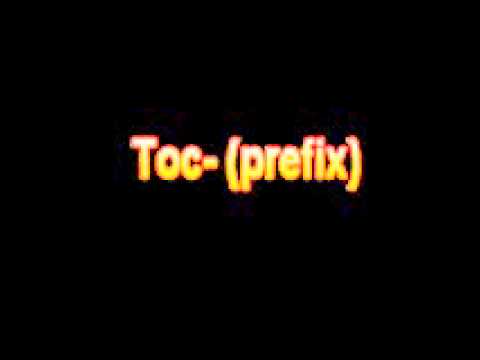 What Is The Definition Of Toc prefix