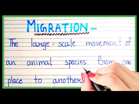 What is migration | Definition of migration | short note on migration | Migration kise kahte hain