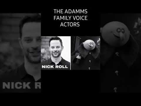 THE ADDAMS FAMILY VOICE ACTORS#shorts
