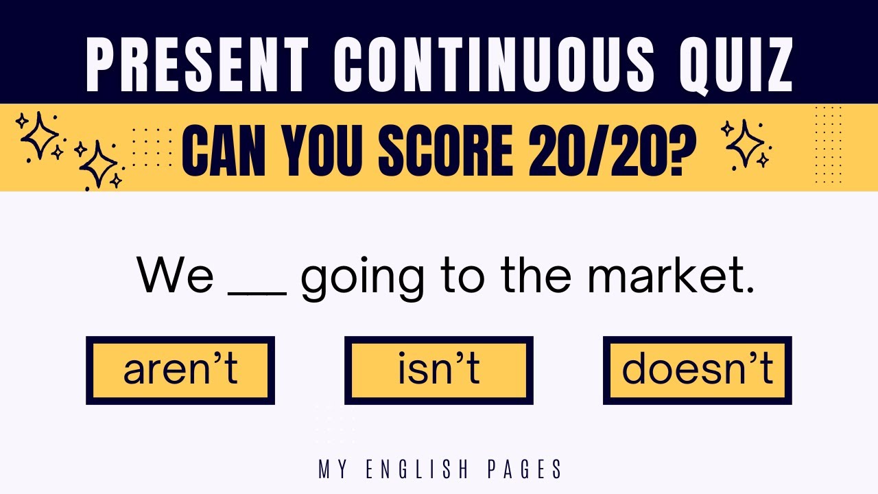 Present Continuous Quiz 🔄 | Can You Choose the Correct Form?