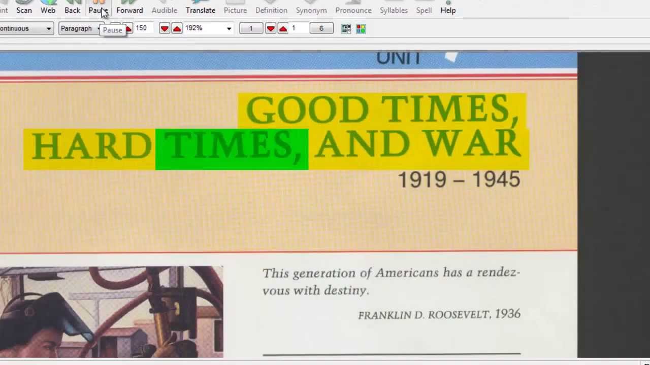 Reading Documents With Kurzweil 3000 For Windows