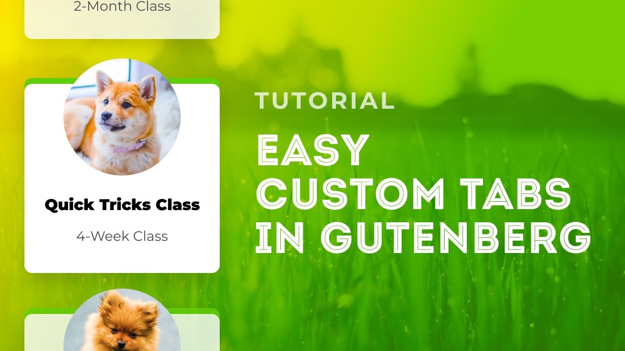 How to Create Custom Tabs with GenerateBlocks Pro