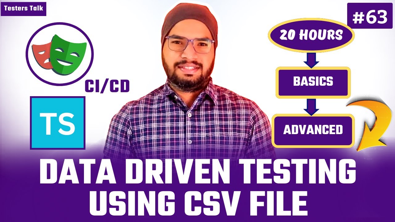 Playwright TypeScript #63 Data Driven Testing in Playwright with TypeScript Using CSV File