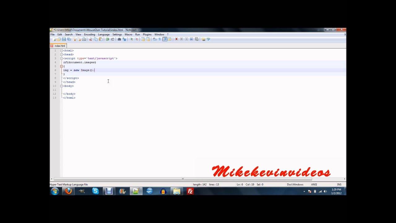 OnMouseOver Image Swap Tutorial