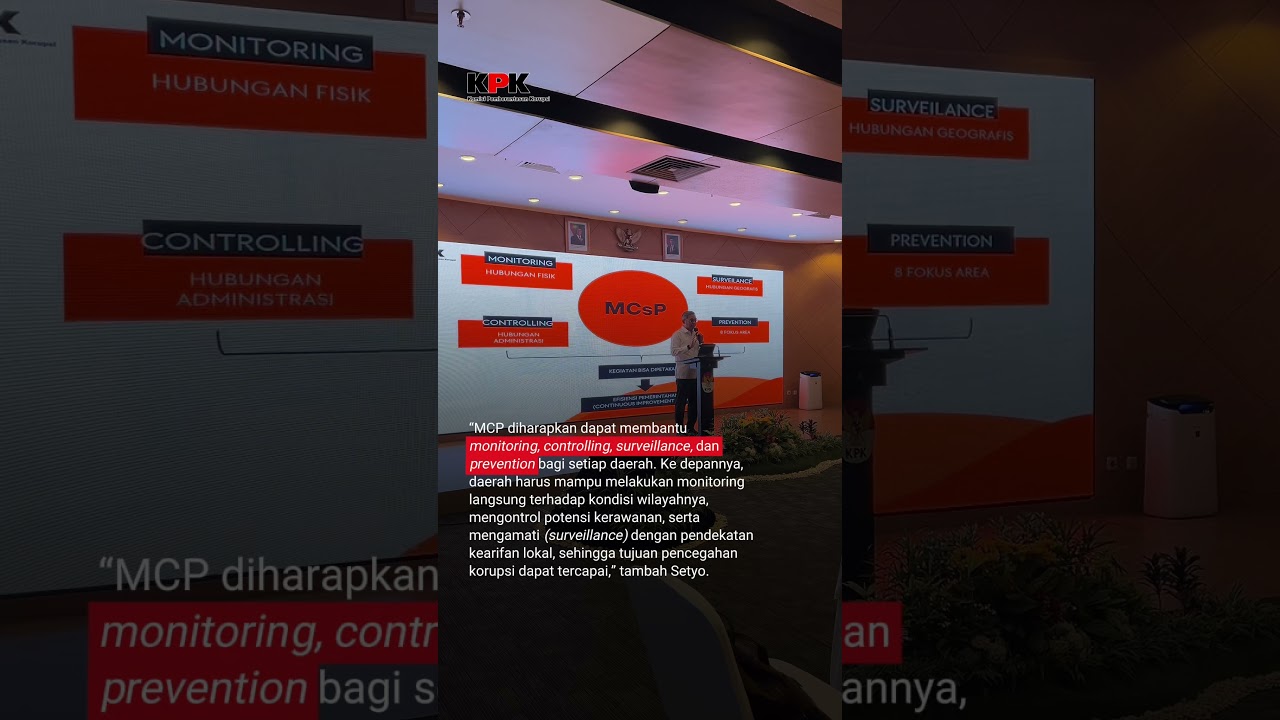 KPK meluncurkan indikator Monitoring Center for Prevention (MCP) Tahun 2025. #PencegahanKPK