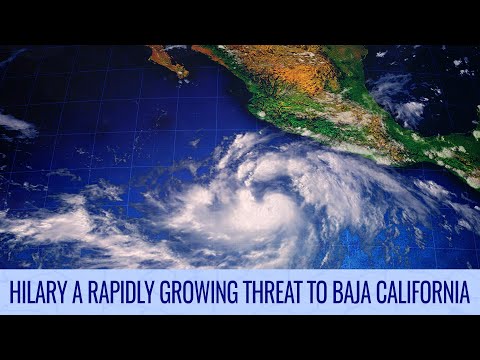 TS Hilary a rapidly growing threat to Baja California - August 17, 2023
