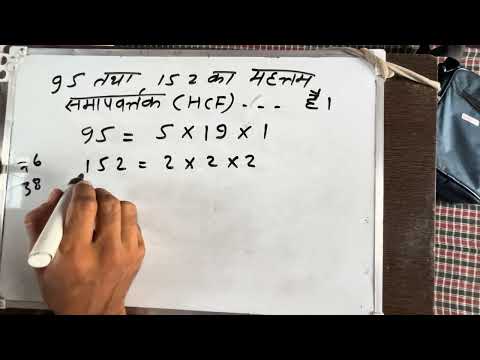 Greatest Coefficient (HCF) of 95 and 152