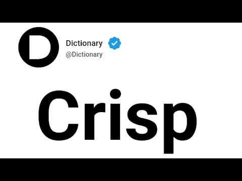Crisp Meaning In English