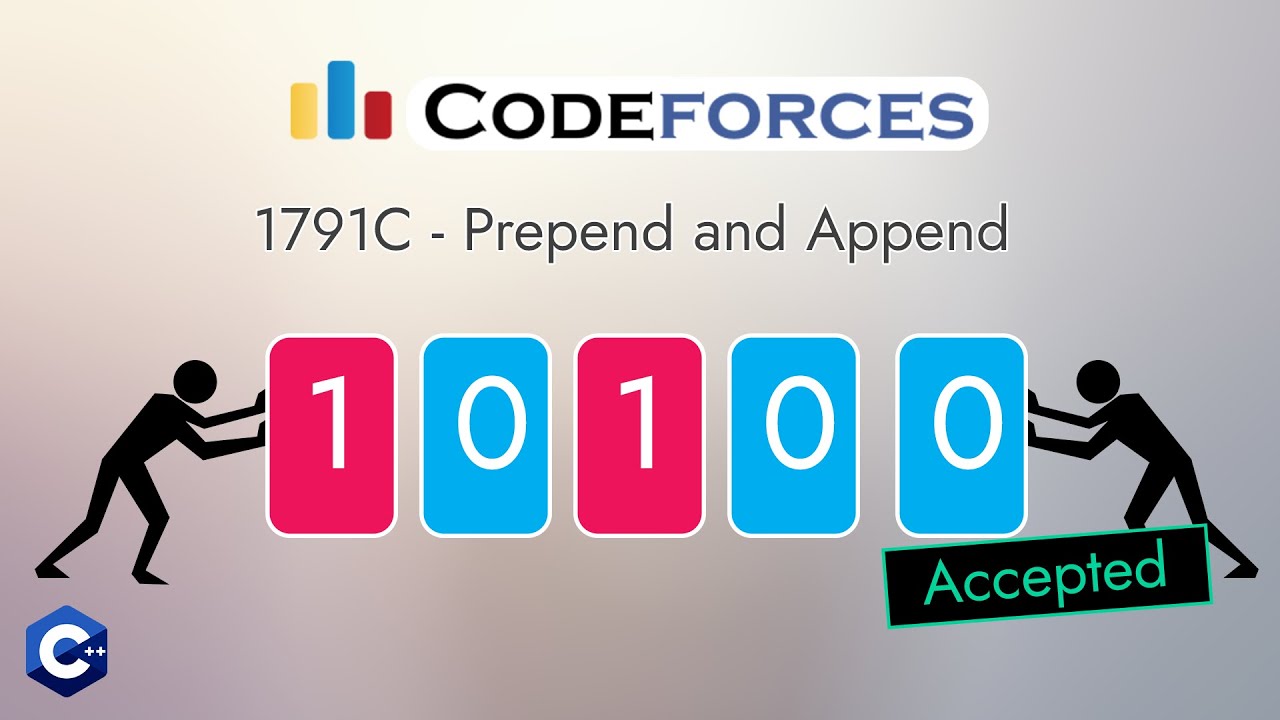 Competitive Programming - Codeforces 1791C-Prepend and Append | Detailed C++ Solution TheCoDeveloper