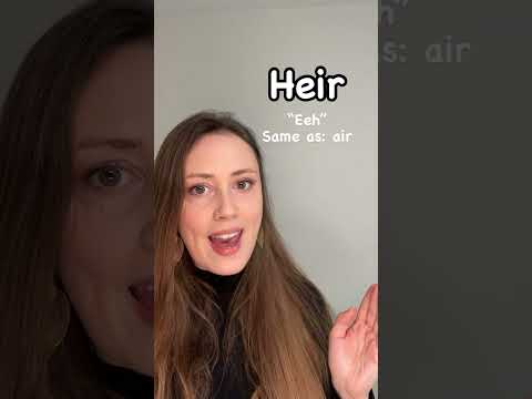 HEIR English Pronunciation #englishpronunciation