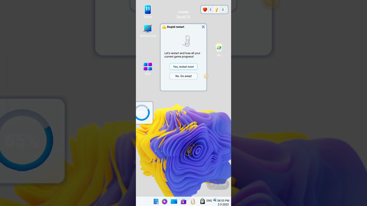 If you did a stupid restart for no reason #progressbar95 #??? #sigma