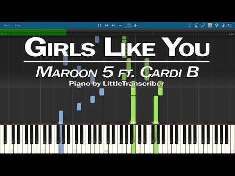 Maroon 5 - Girls Like You Sheet Music for Piano | Free PDF Download ...