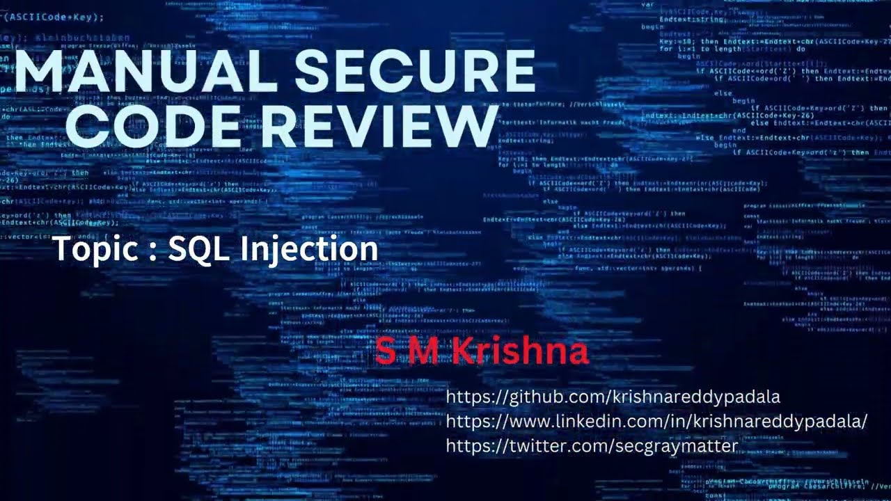 2_Manual Secure Code Review -- PHP --  SQLI