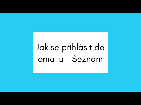 Jak se přihlásit do e-mailu - Seznam